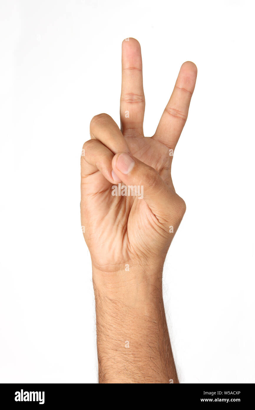 2 doigts Banque de photographies et d’images à haute résolution - Alamy