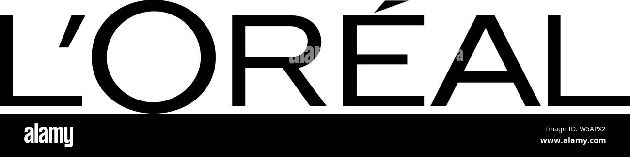 Loreal logo Banque d'images noir et blanc - Alamy