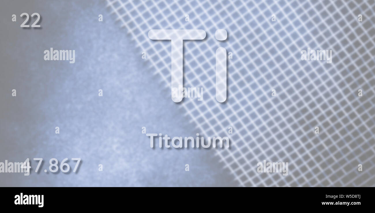Titane chemical symbol Banque de photographies et d’images à haute ...