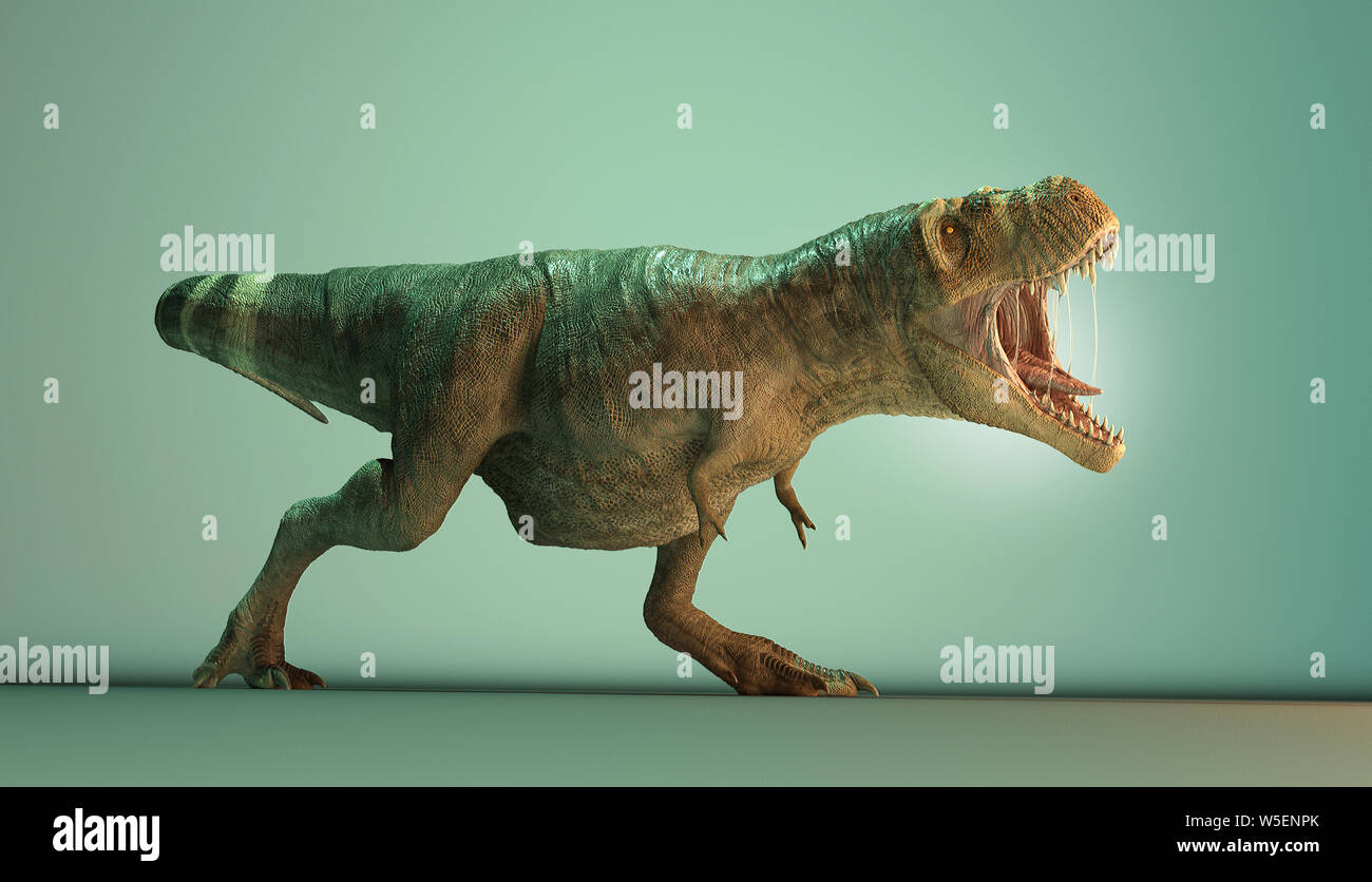 Tyrannosaurus rex dinosaurs background 3d Banque de photographies et d’images à haute résolution ...