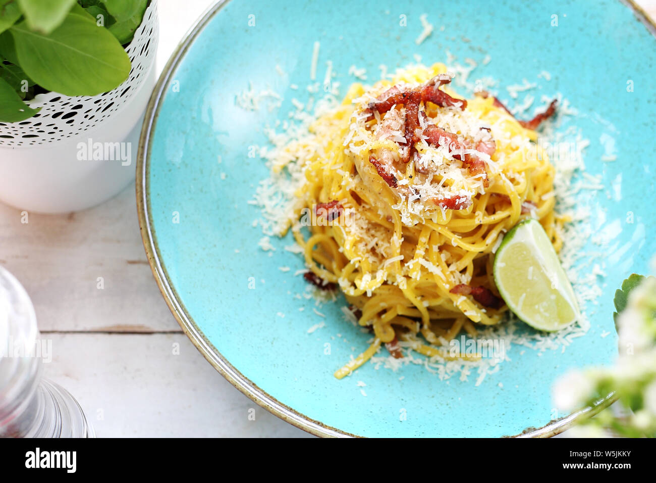 Cuisine Italienne Carbonara Banque De Photographies Et Dimages à Haute