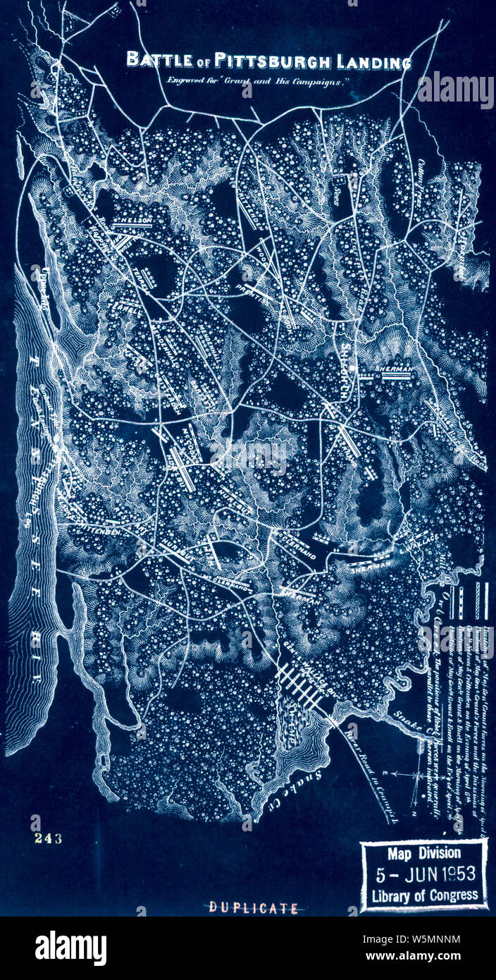 Bataille de pittsburgh atterrissage bataille de shiloh Banque de ...
