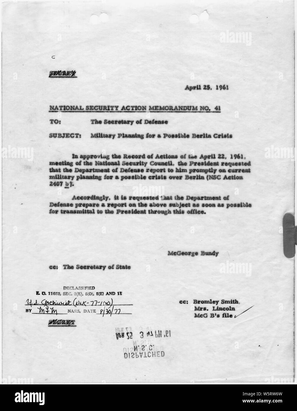 Action de sécurité nationale Note n° 41la planification militaire d'une ...