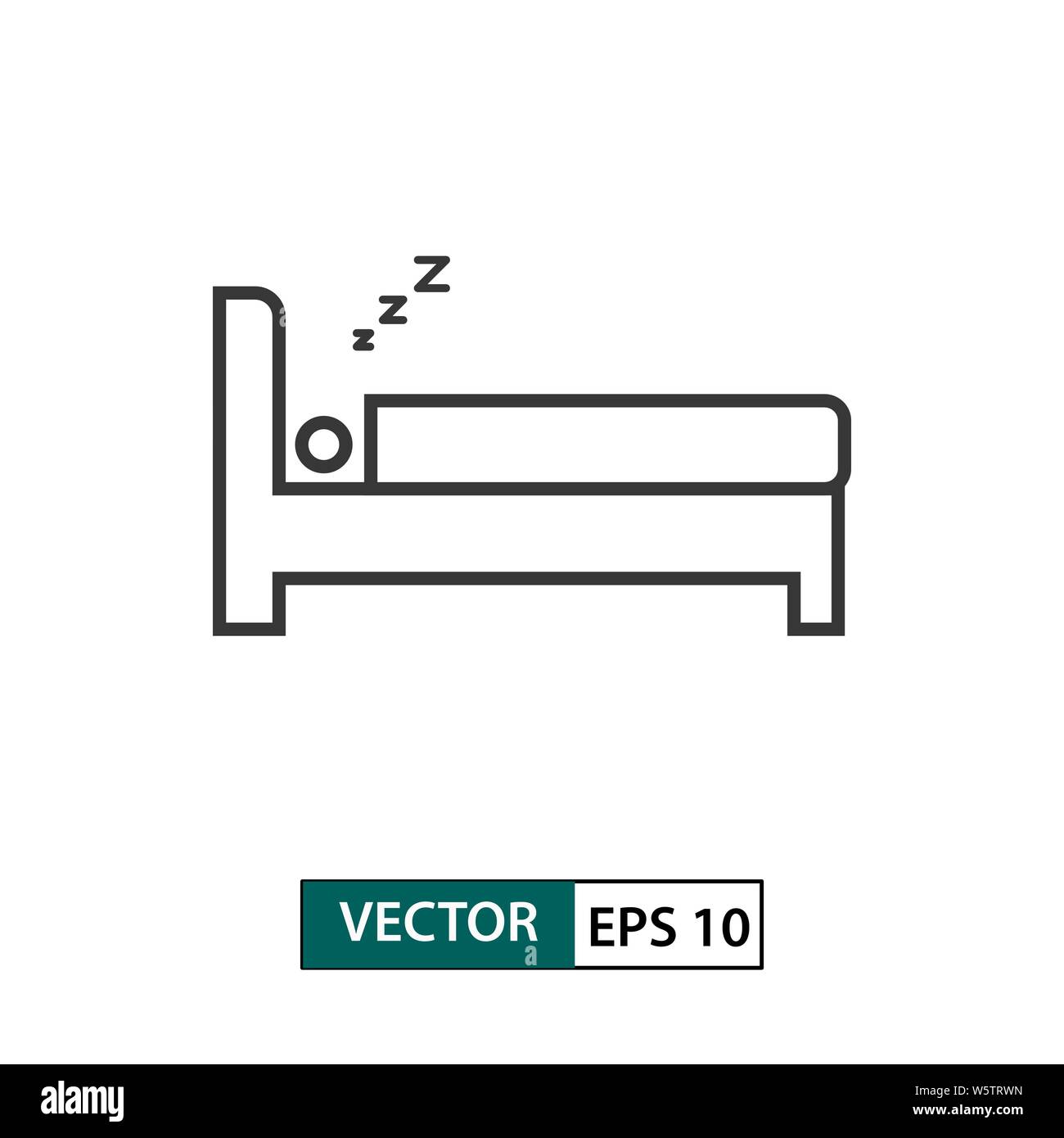 Pictogram sleeping icon resting sleep Banque de photographies et d ...