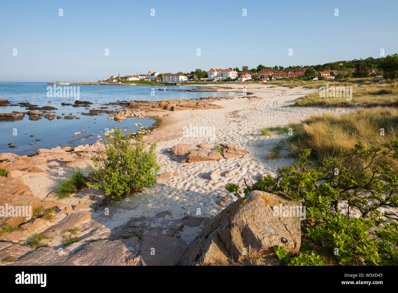 Plage de bornholm sandvig Banque de photographies et d’images à haute ...