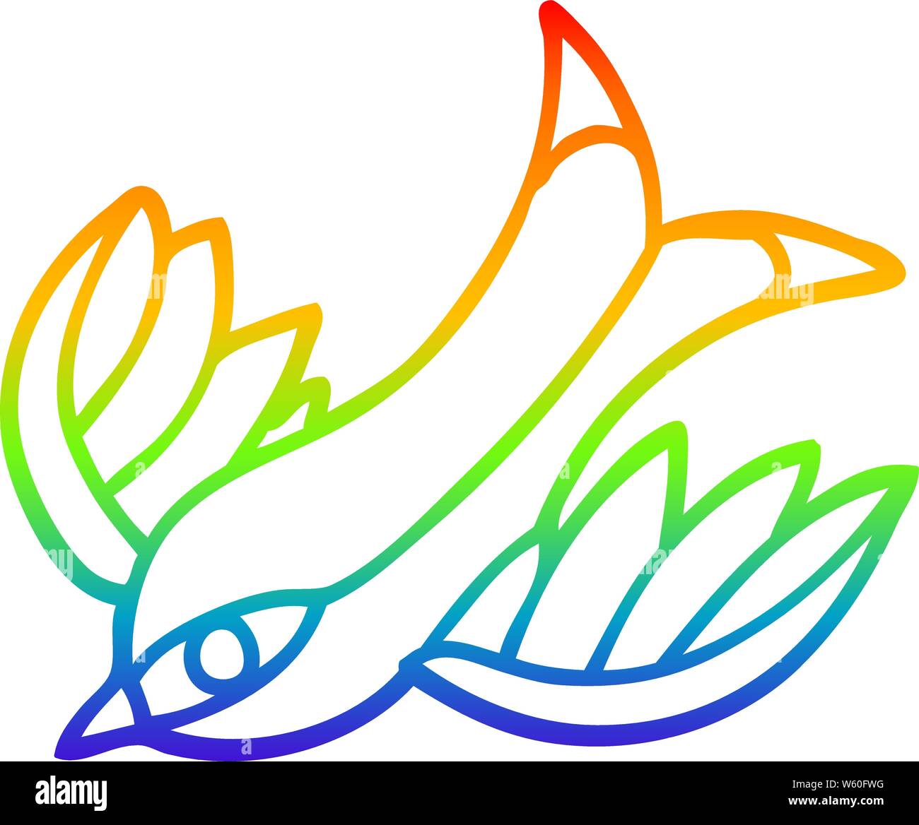 La ligne de gradient dimensions d'un dessin de tatouage symbole avaler ...