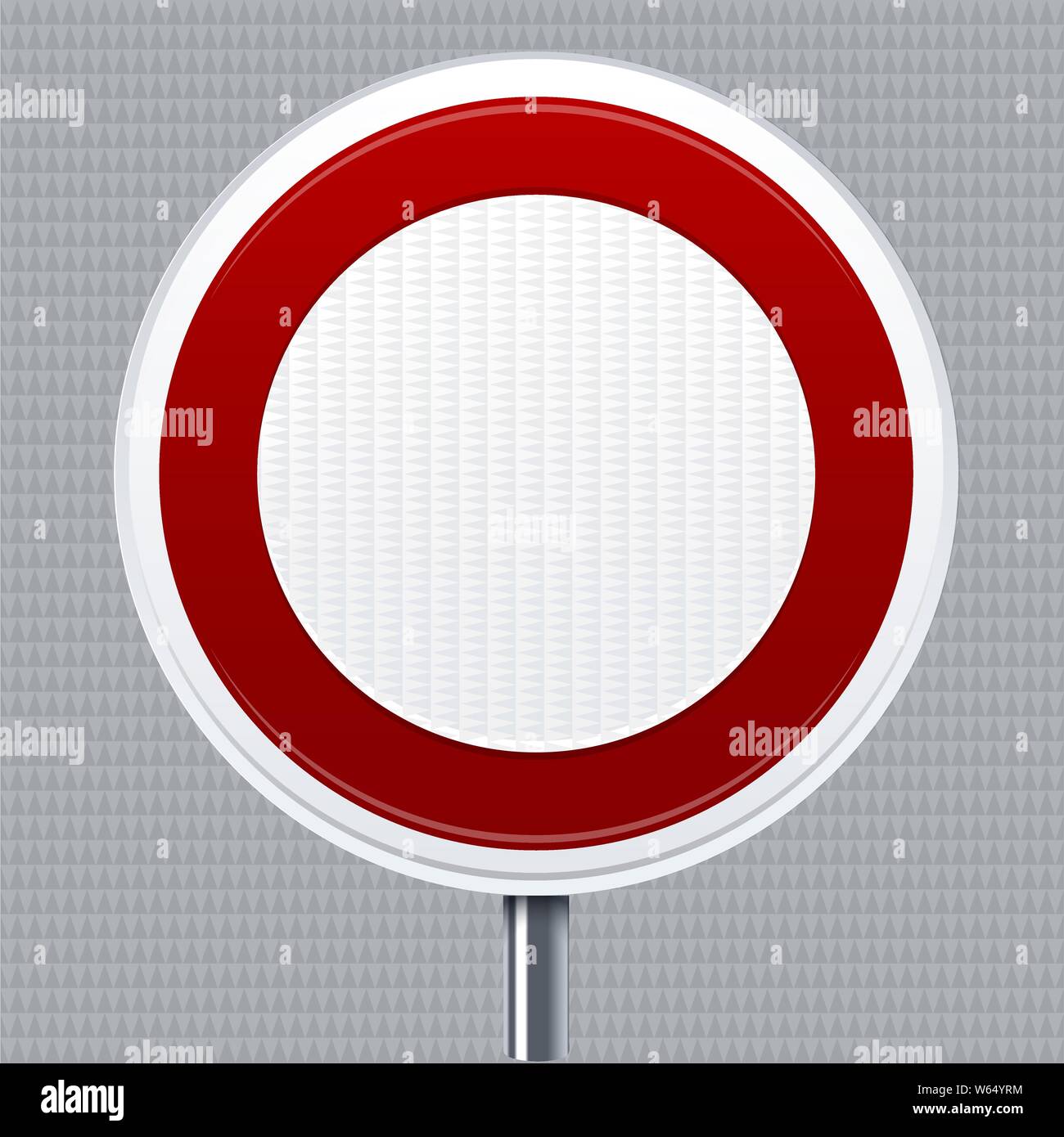 Vector illustration. Signal d'interdiction. Circulation routière signal ...