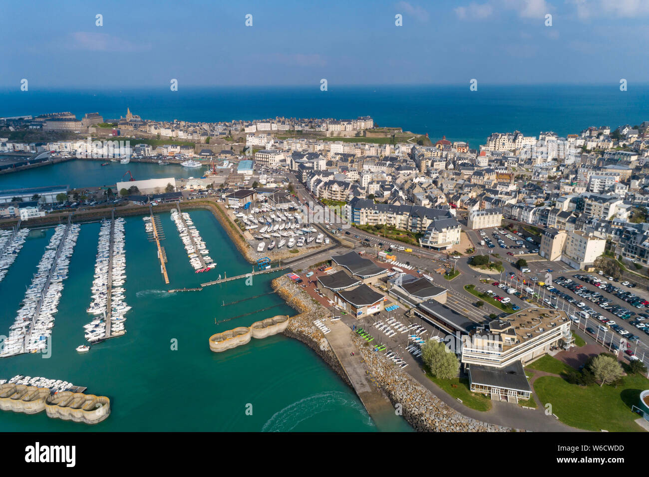 Granville aerial view france Banque de photographies et d’images à haute résolution - Alamy
