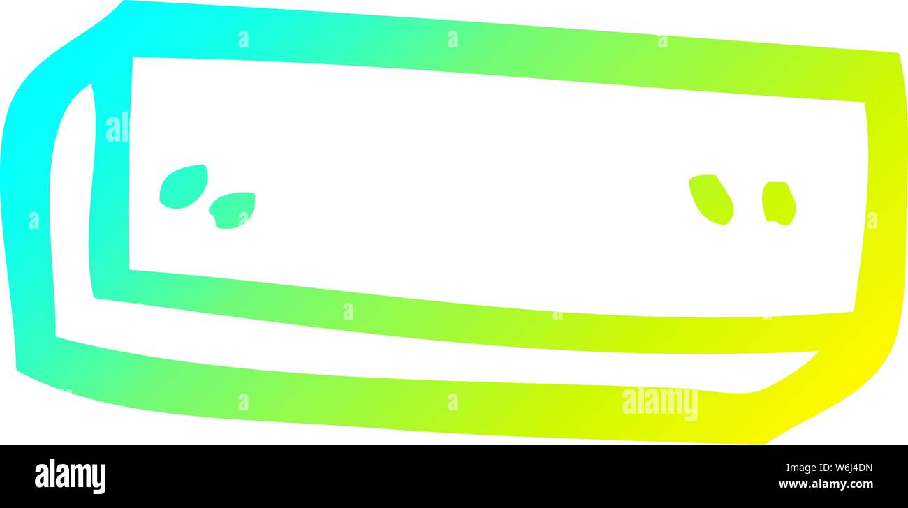 Ligne de gradient froid dessin d'un symbole moins cartoon Image ...