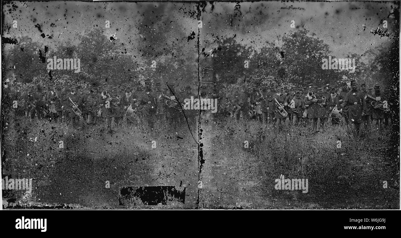 Fanfare militaire Banque d'images noir et blanc - Alamy