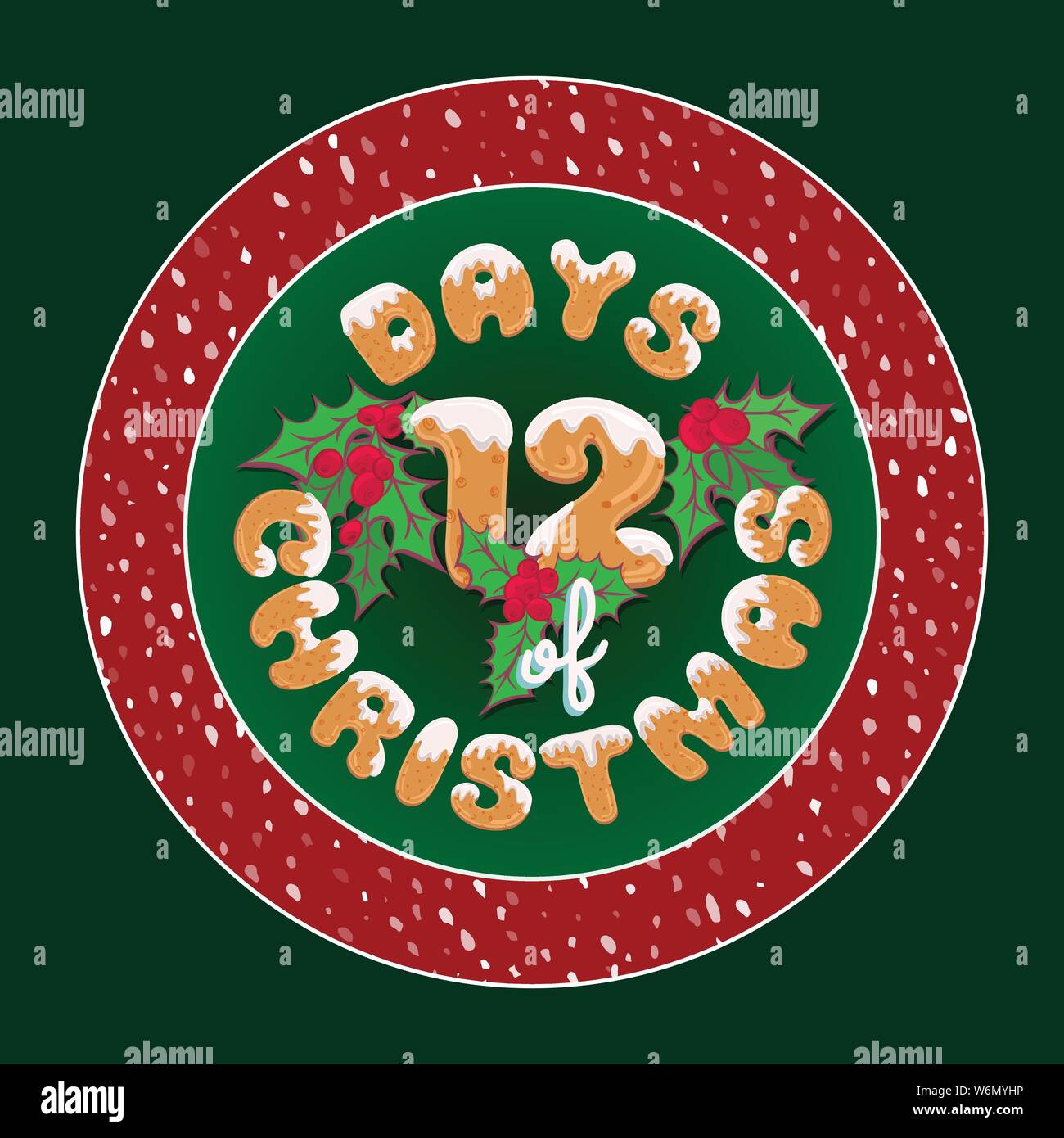 12 days of christmas Banque d'images vectorielles - Alamy