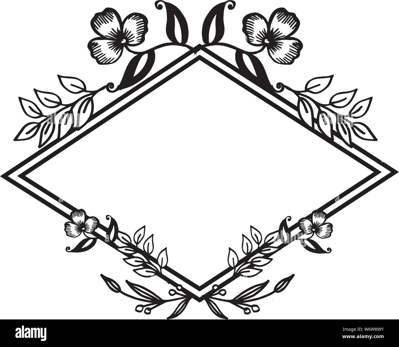 Belle couronne frame, pour fond d'écran de carte de vœux ou carte d ...