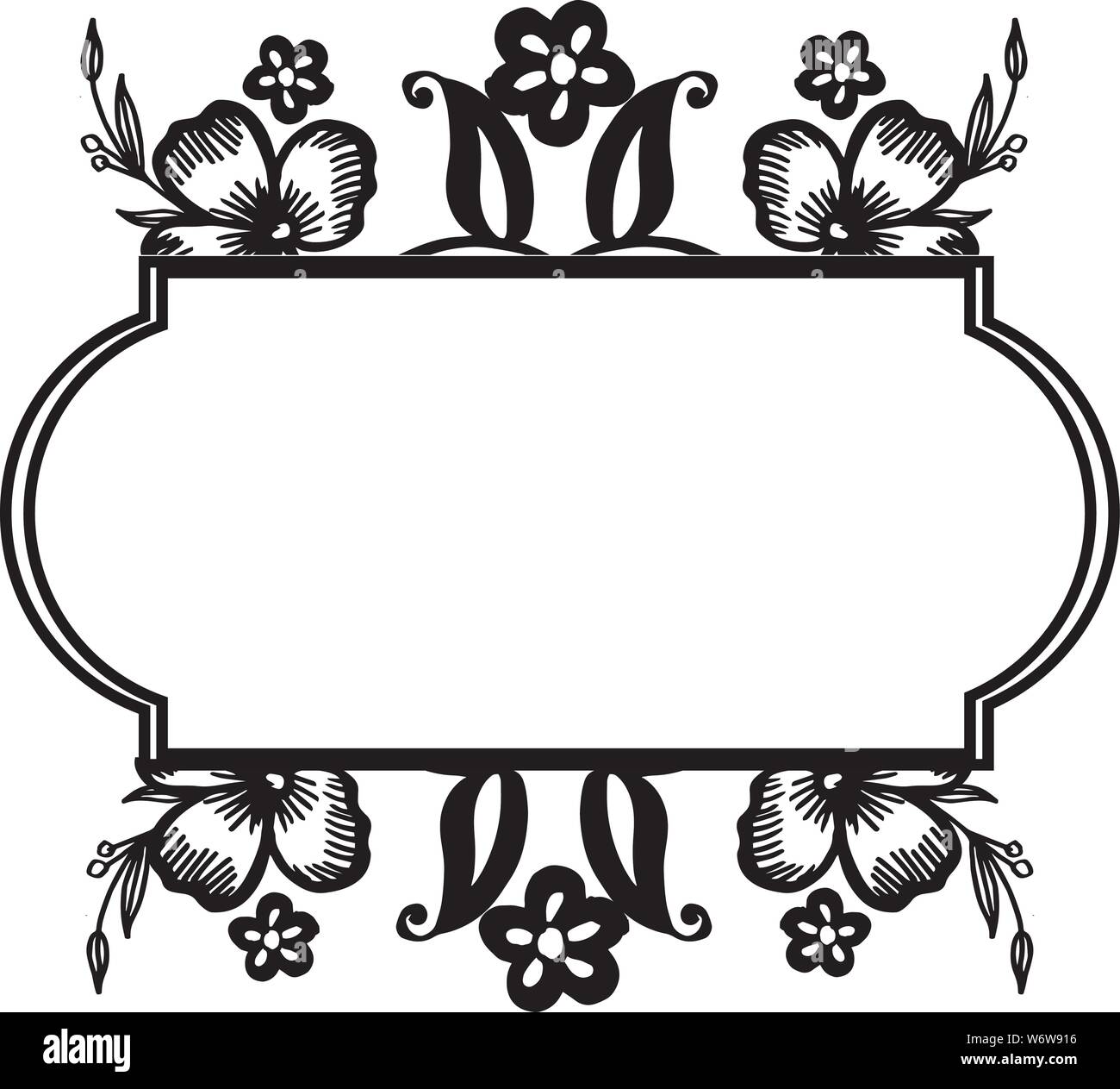 Belle couronne frame, pour fond d'écran de carte de vœux ou carte d ...