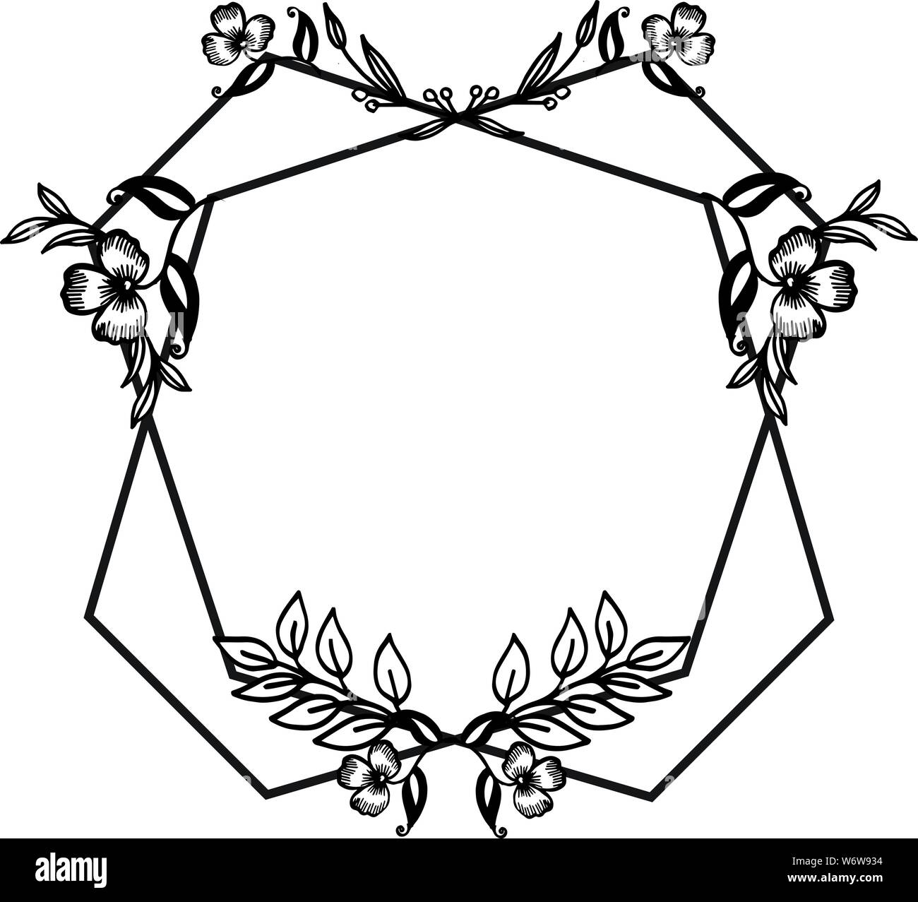 Belle couronne frame, pour fond d'écran de carte de vœux ou carte d ...