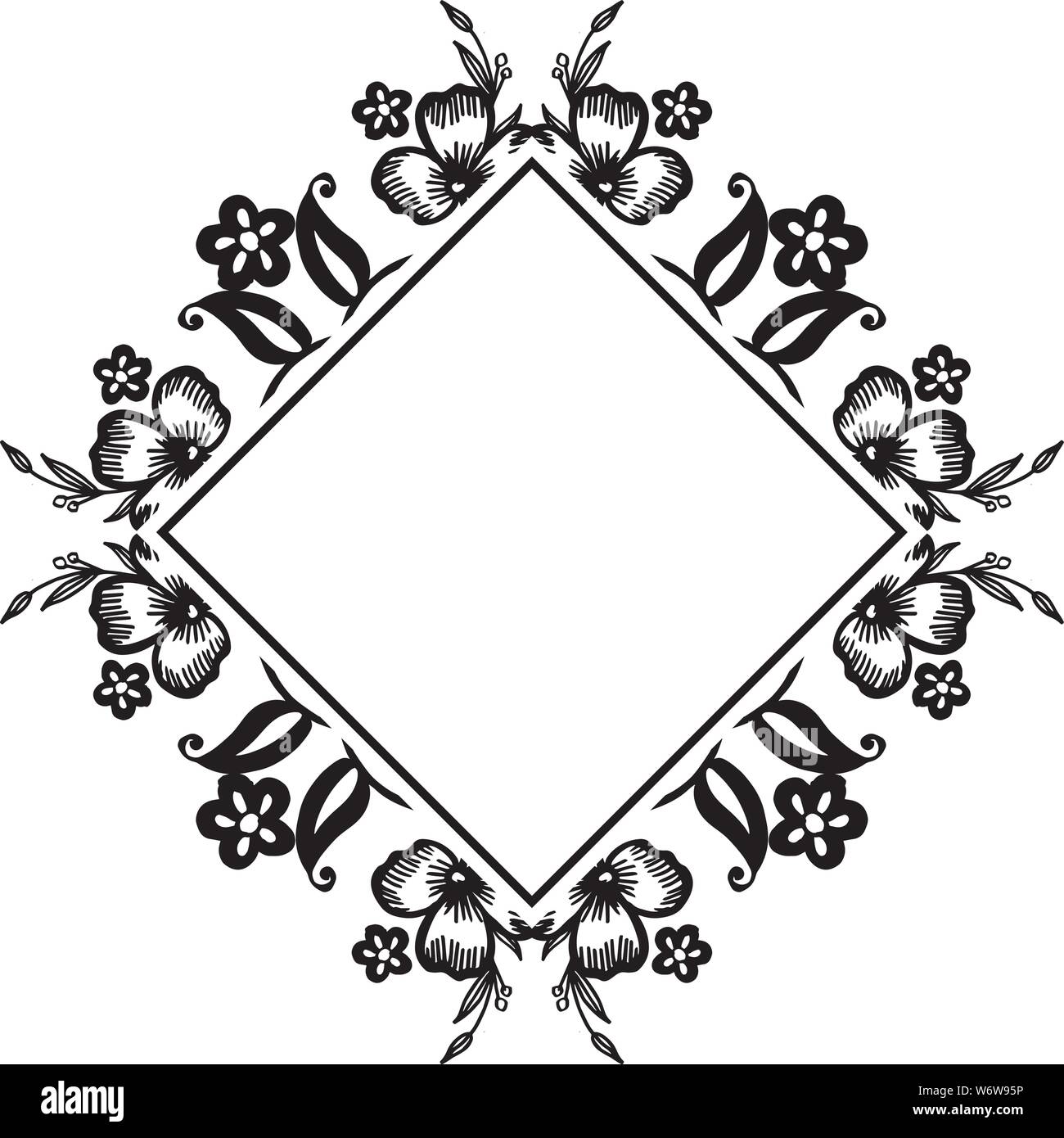 Belle couronne frame, pour fond d'écran de carte de vœux ou carte d ...