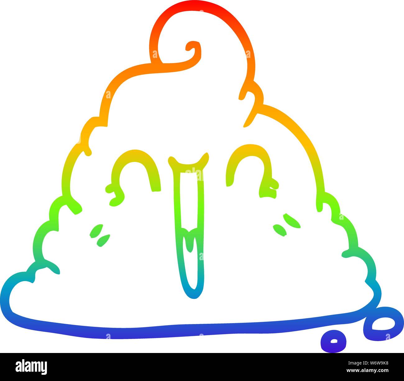 La ligne de gradient dimensions d'un dessin de merde Image Vectorielle ...