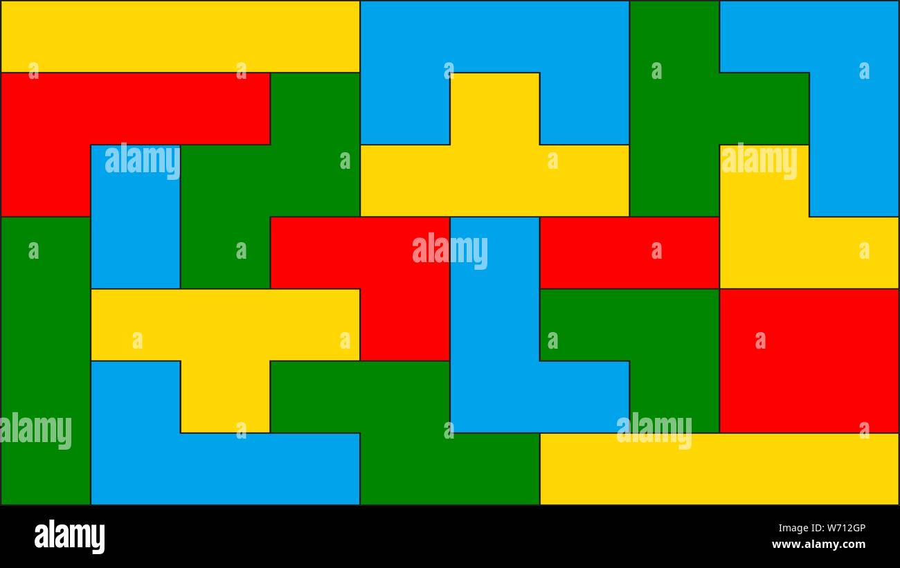 Tetris elements Banque d'images vectorielles - Alamy