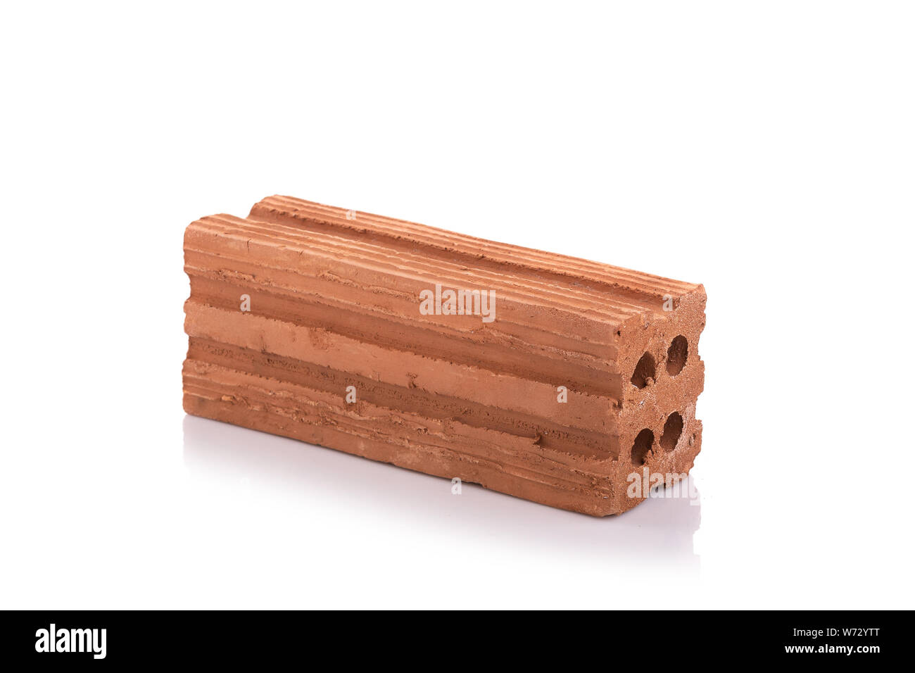 Nouveau rouge brique en terre cuite pour construire le mur isolé sur ...