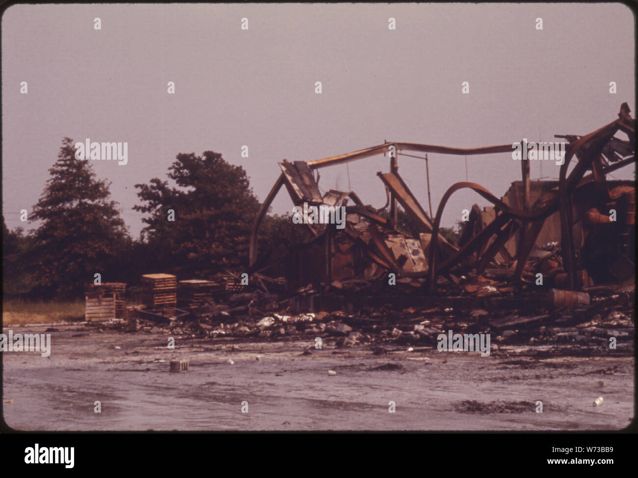 After a chemical explosion Banque de photographies et d’images à haute ...