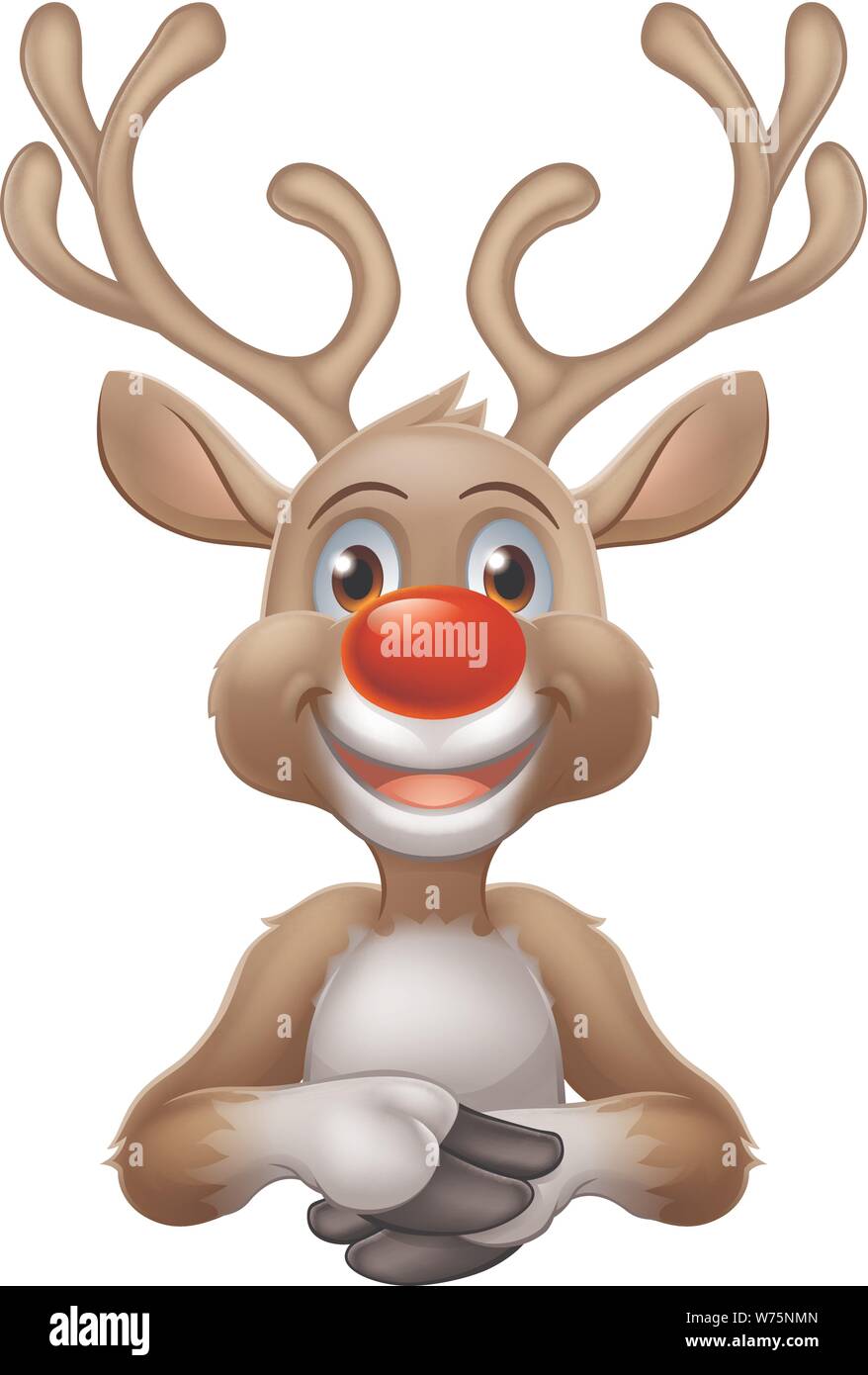 Rudolf Renne Au Nez Rouge Banque d'images vectorielles - Alamy