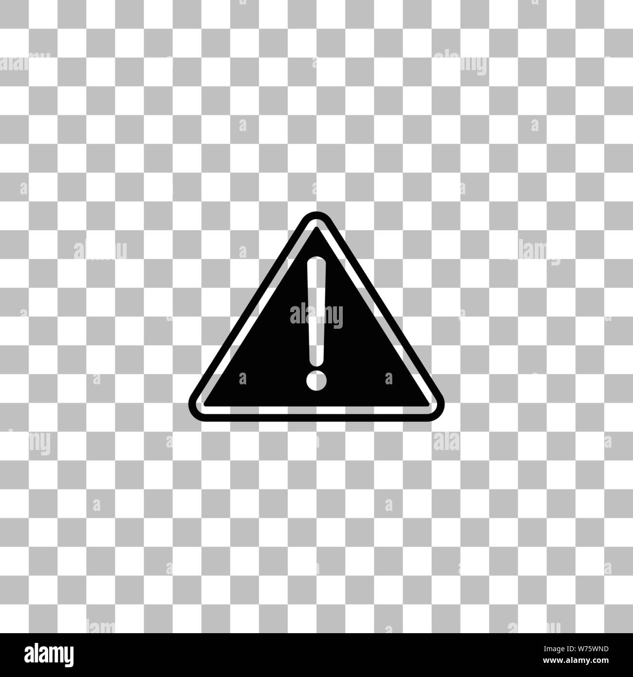 L'attention. Icône plat noir sur fond transparent. Les pictogrammes ...