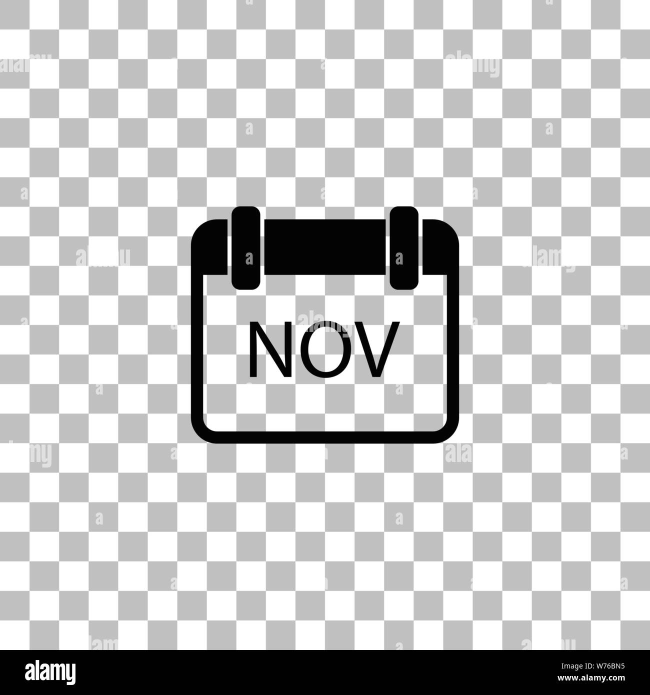 Calendrier. Icône plat noir sur fond transparent. Les pictogrammes pour ...