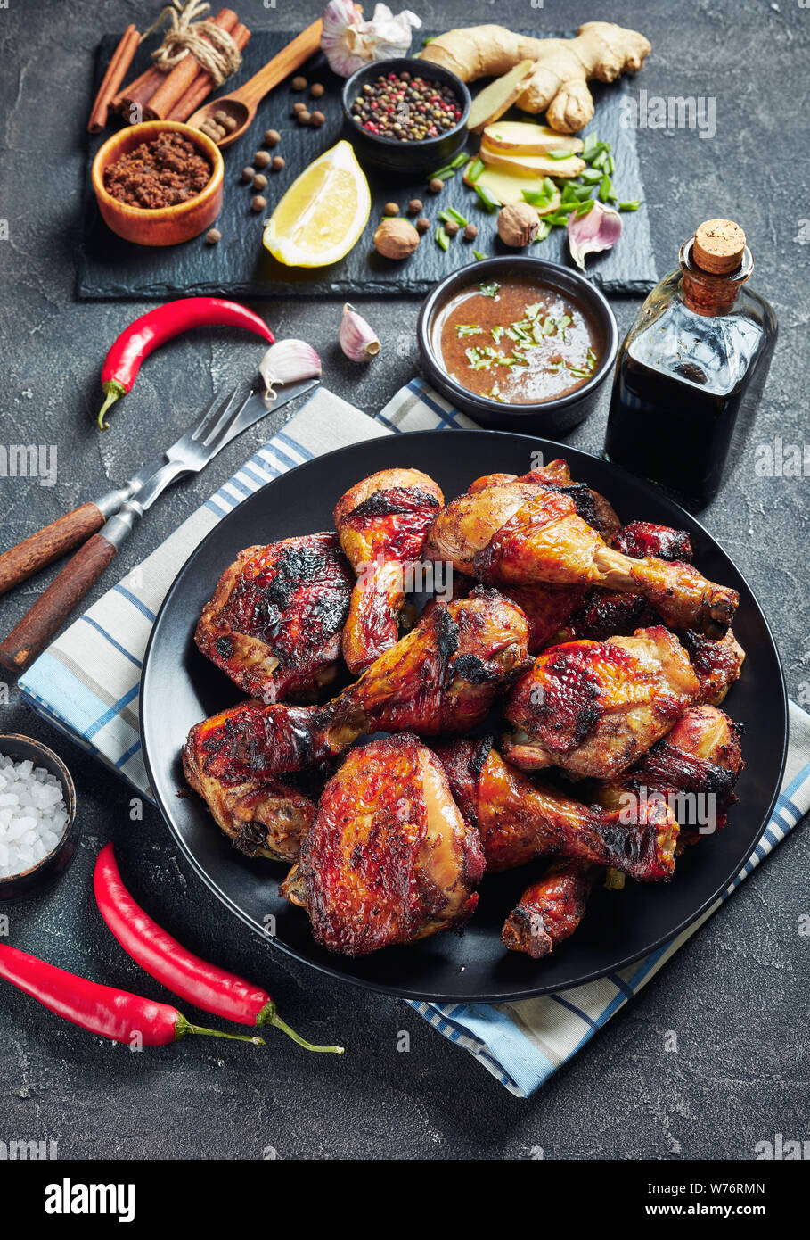 Jamaican jerk seasoning Banque de photographies et d’images à haute ...