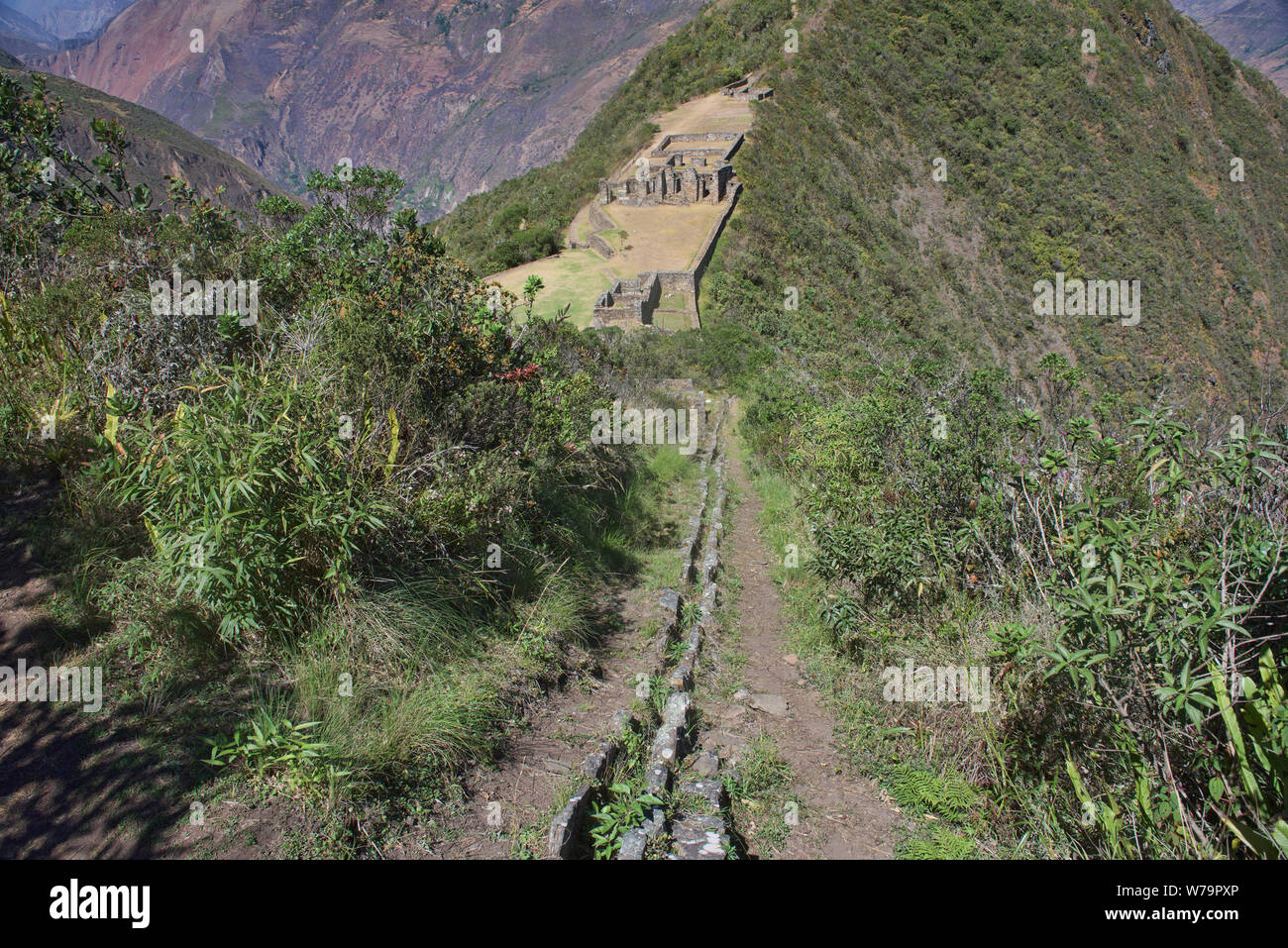Inca irrigation channel Banque de photographies et d’images à haute ...