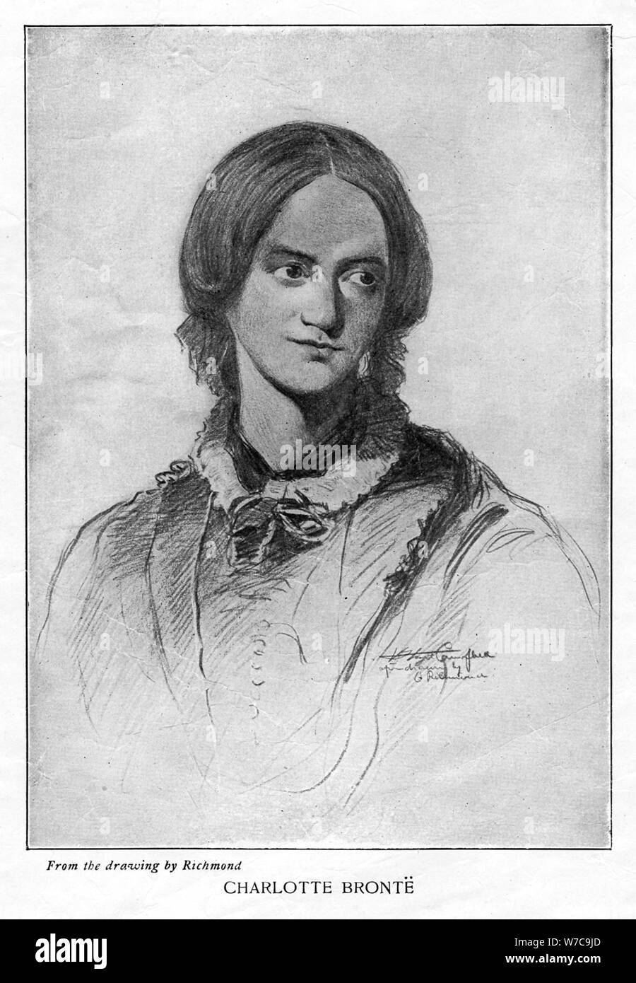 Charlotte bronte Banque d'images noir et blanc - Alamy