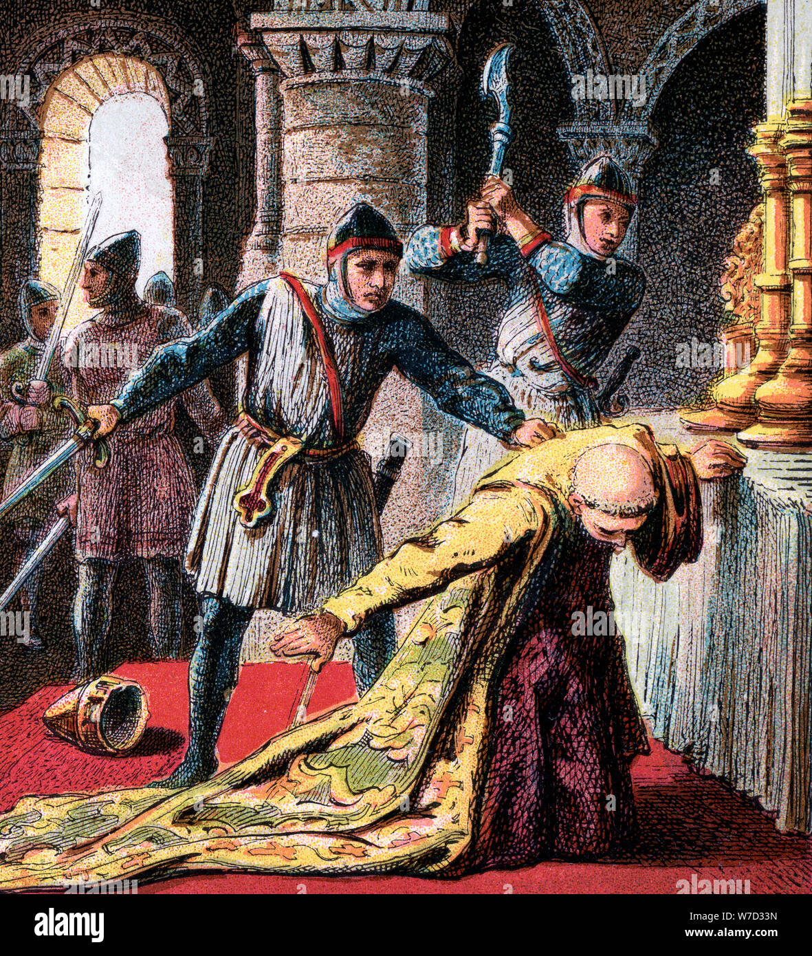 Martyrdom of st thomas becket Banque de photographies et d’images à ...