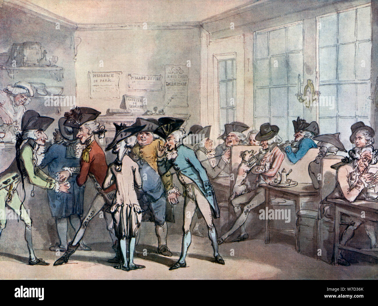 Coffee house 18th century Banque de photographies et d’images à haute ...