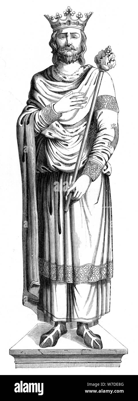 Roi louis vii de france Banque d'images noir et blanc - Alamy
