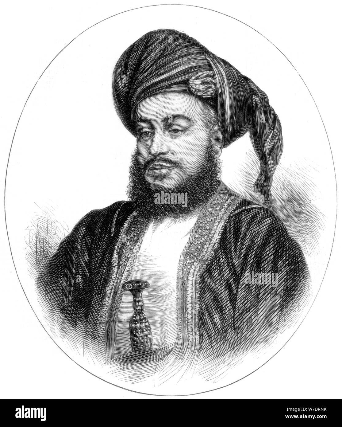 Sultan barghash bin a dit Banque d'images noir et blanc - Alamy