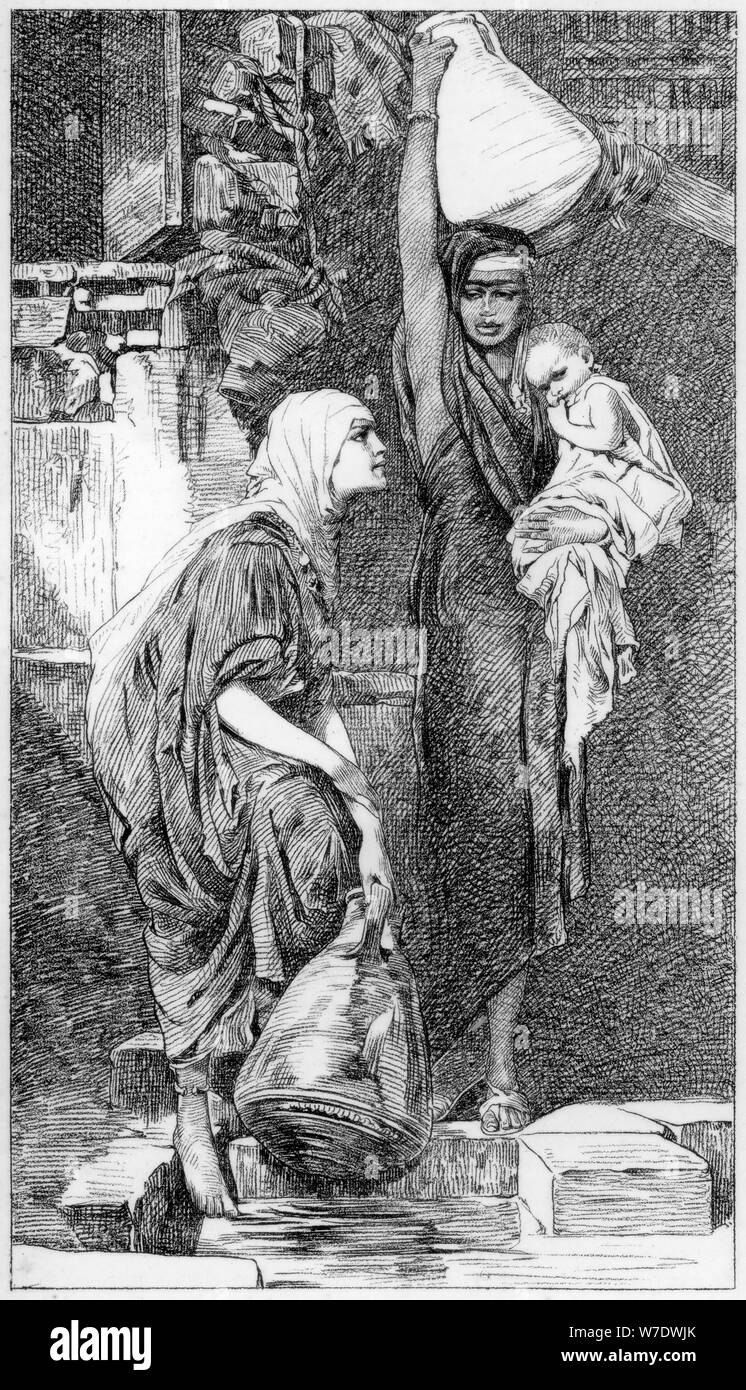 Femme fellah Banque d'images noir et blanc - Alamy