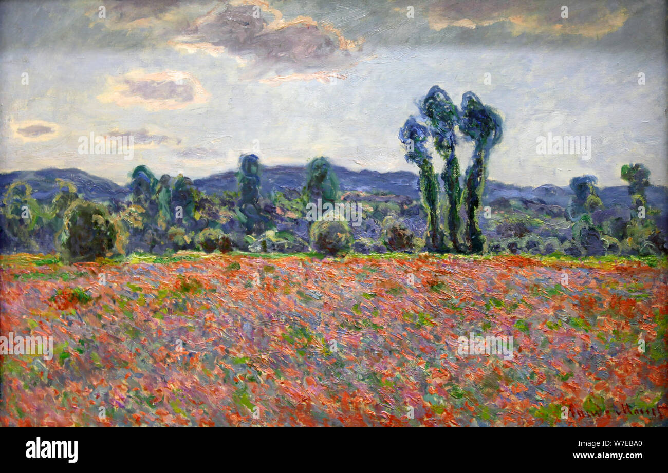 Champ de coquelicot claude monet Banque de photographies et d’images à ...