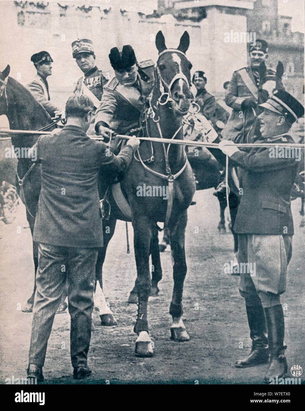Il Duce Mussolini Fasciste Italien Banque d'image et photos - Alamy