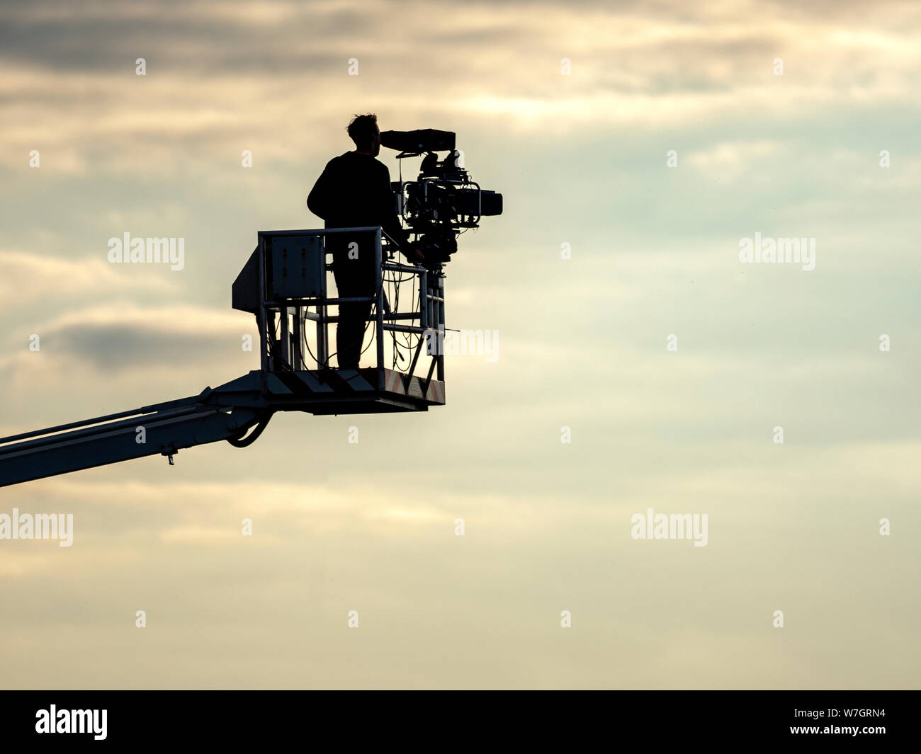 Cameraman sur nacelle Banque de photographies et d’images à haute ...