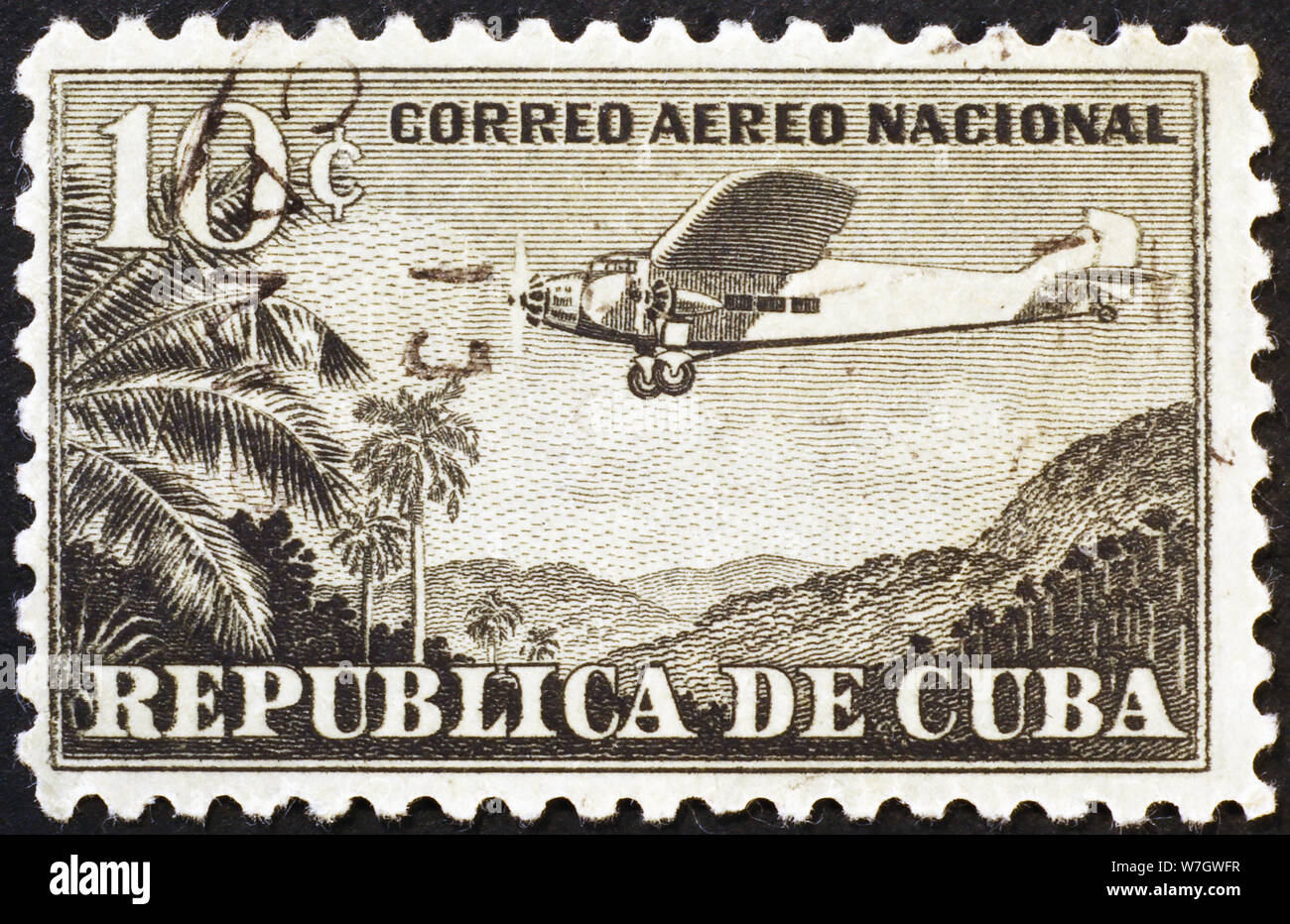 Vintage cuba stamp Banque de photographies et d’images à haute ...