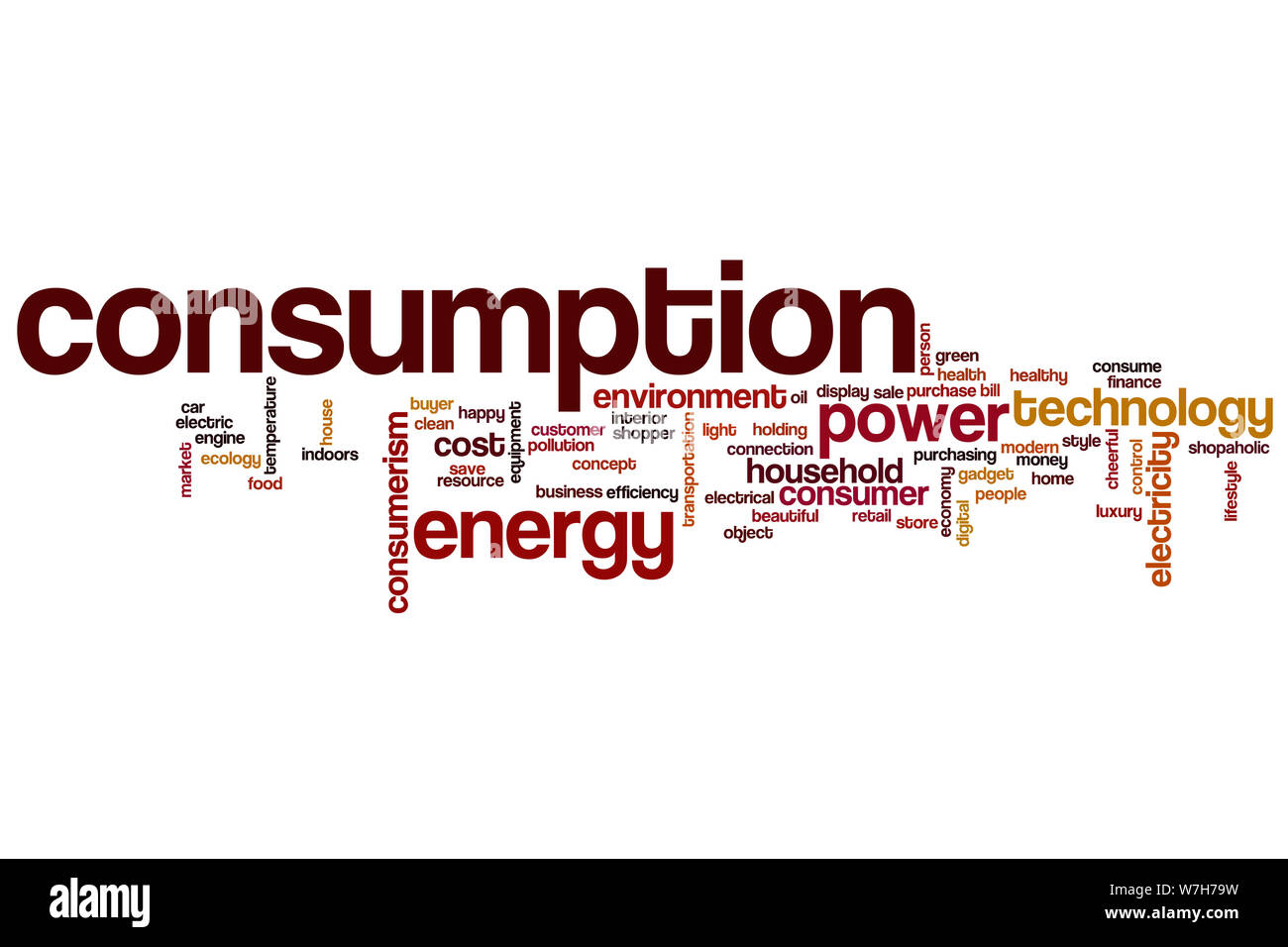Consumerism word cloud concept retail Banque de photographies et d ...
