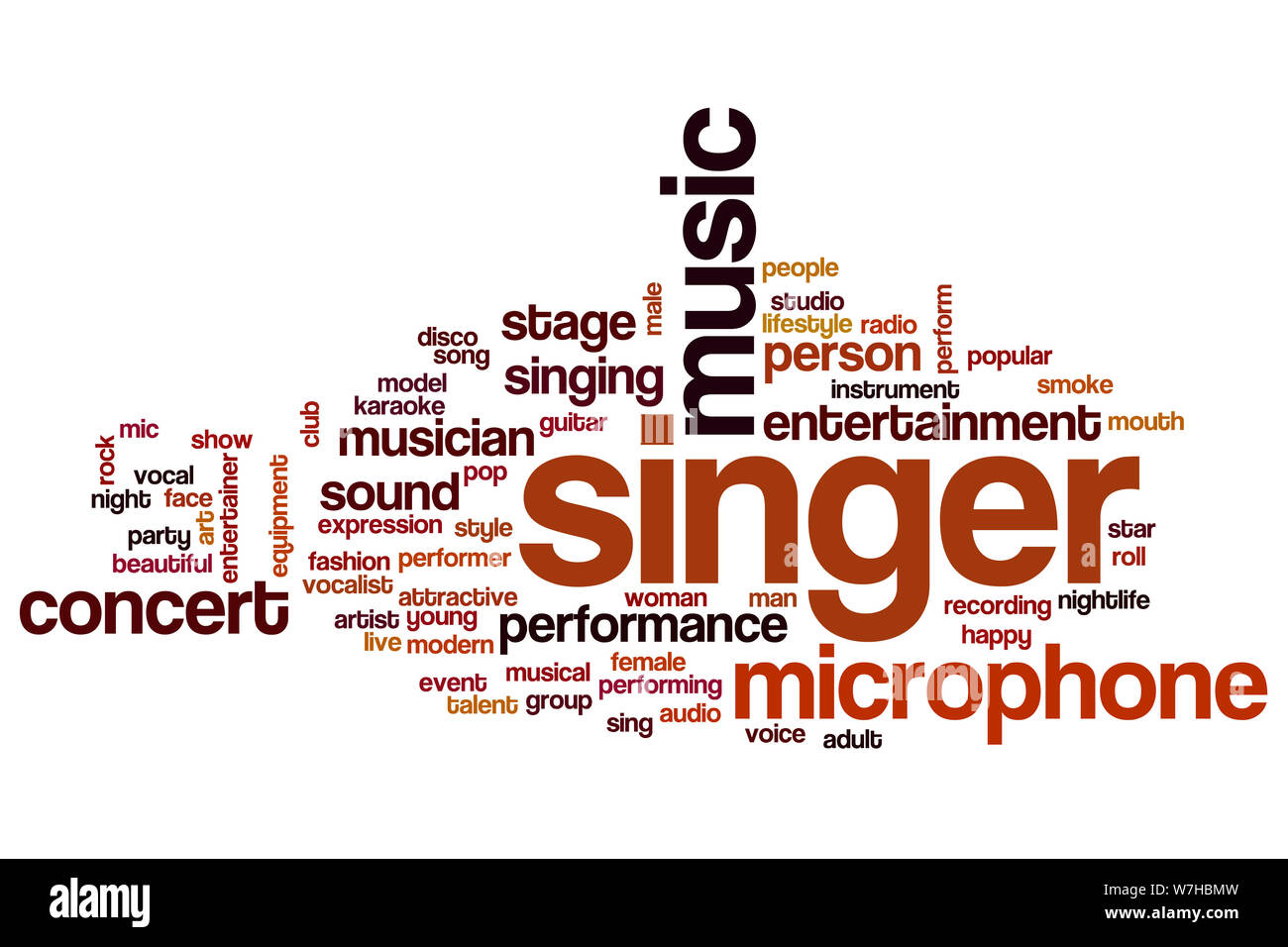 Female singer Banque d'images détourées - Alamy