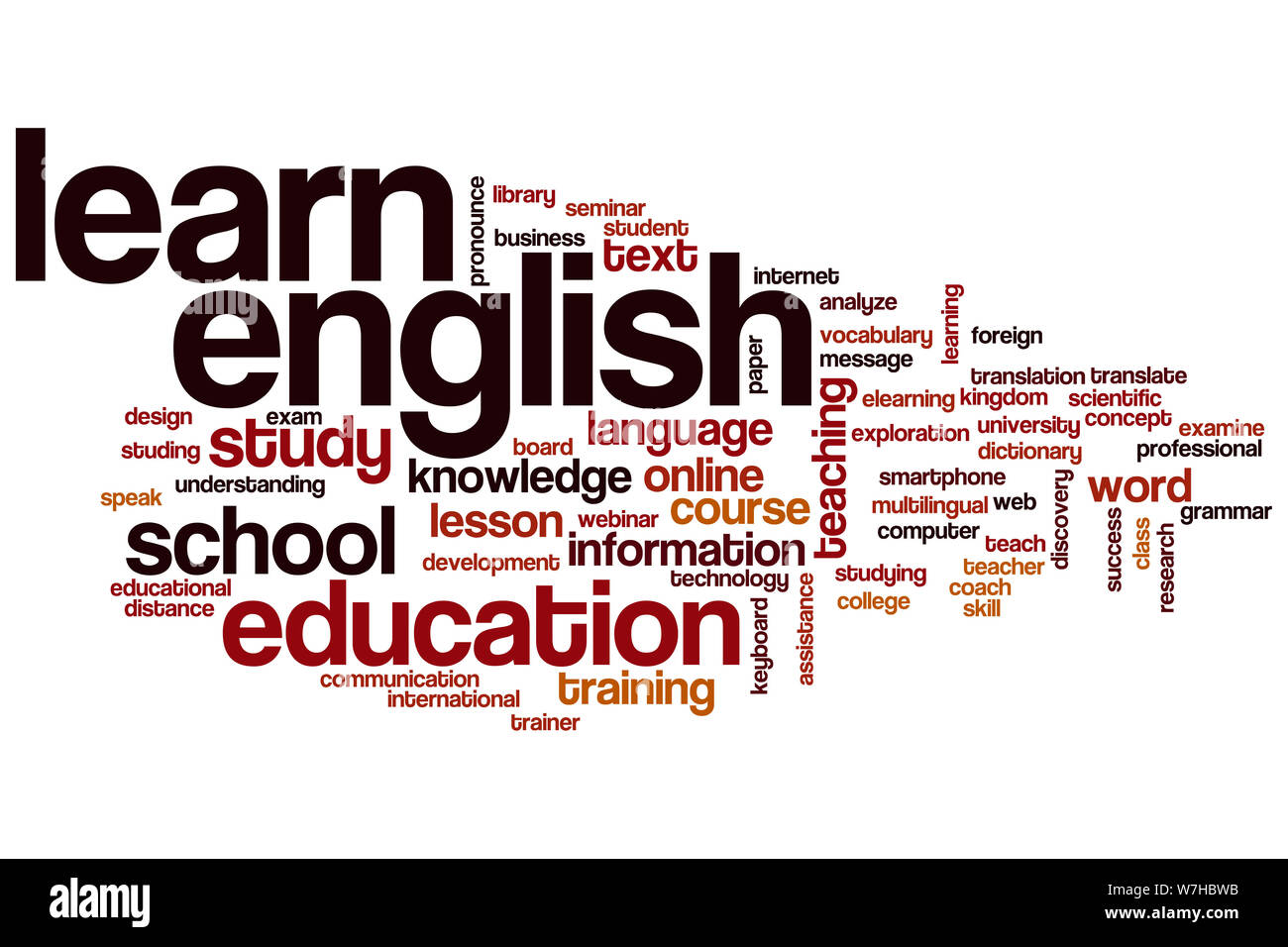 English word Banque de photographies et d’images à haute résolution - Alamy