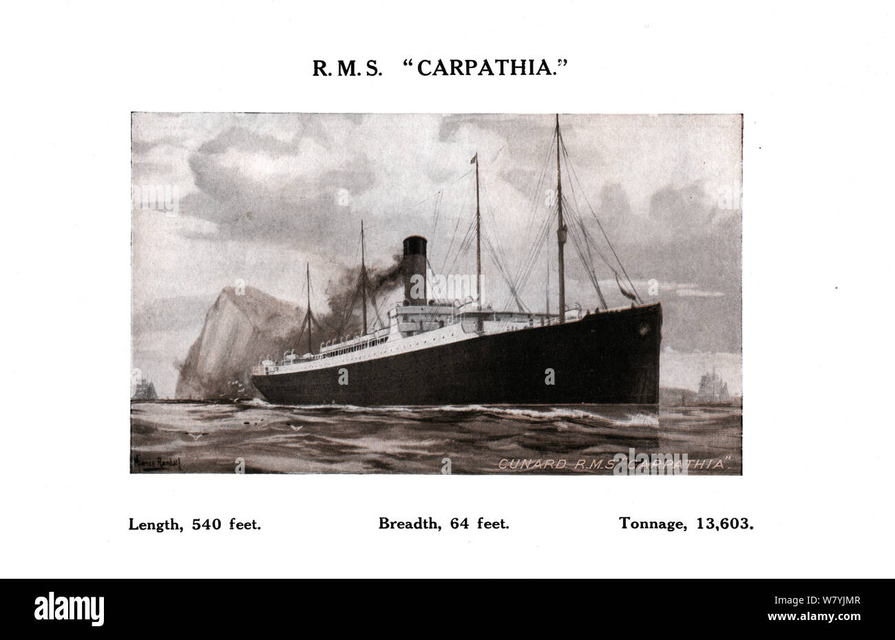 Carpathia titanic Banque d'images détourées - Alamy