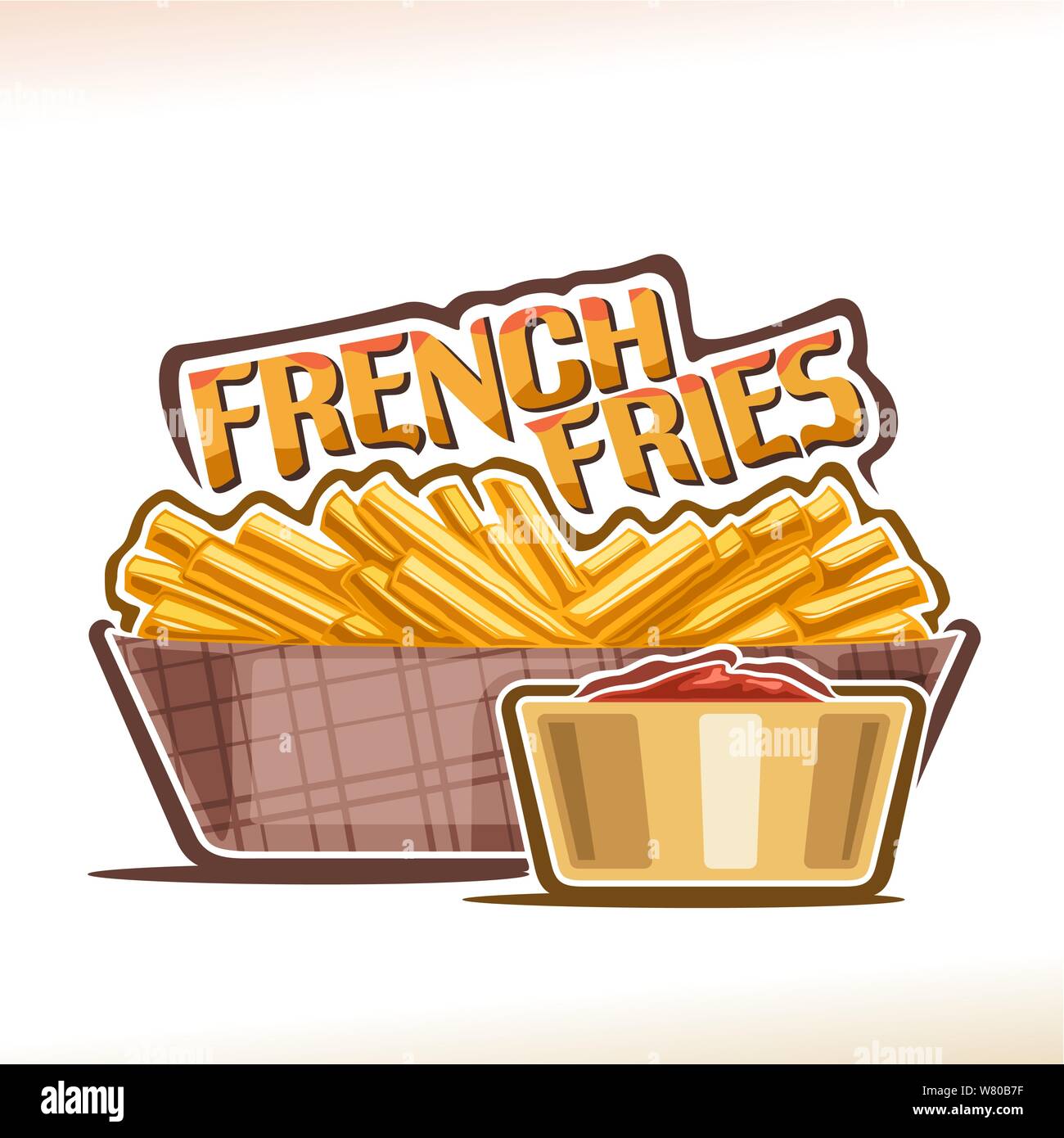 Frites belges Banque d'images vectorielles - Alamy