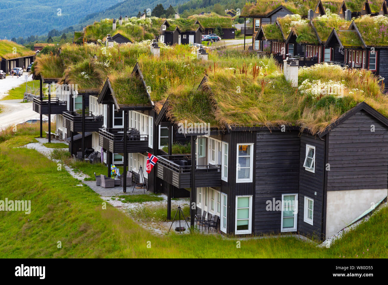 Maisons traditionnelles norvégiennes Banque de photographies et d ...