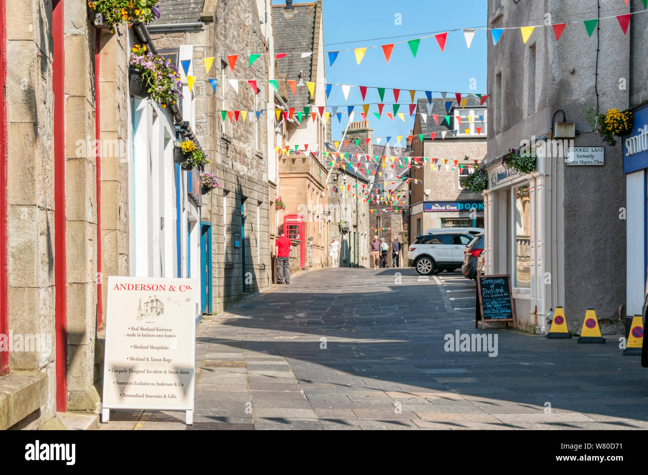 Centre ville de lerwick Banque de photographies et d’images à haute ...