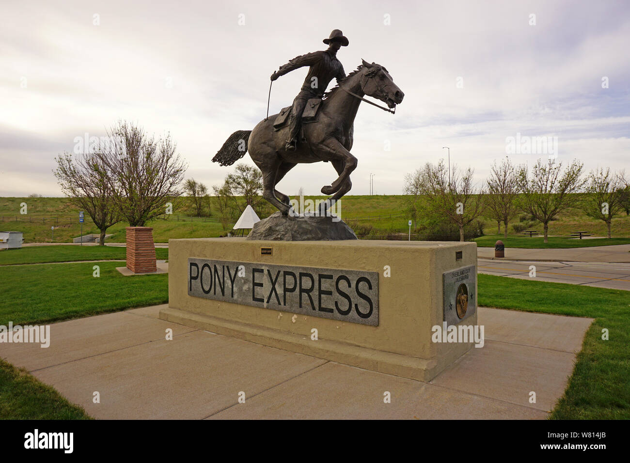Statue poney express Banque de photographies et d’images à haute ...