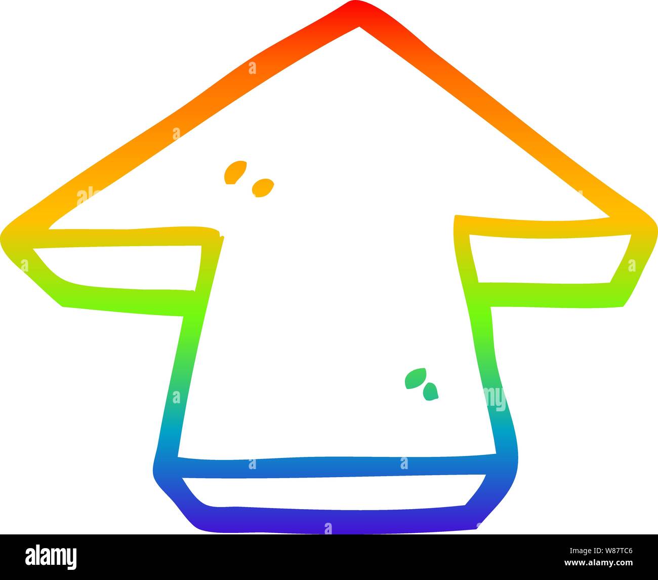 La ligne de gradient dimensions d'un dessin animé symbole de flèche ...