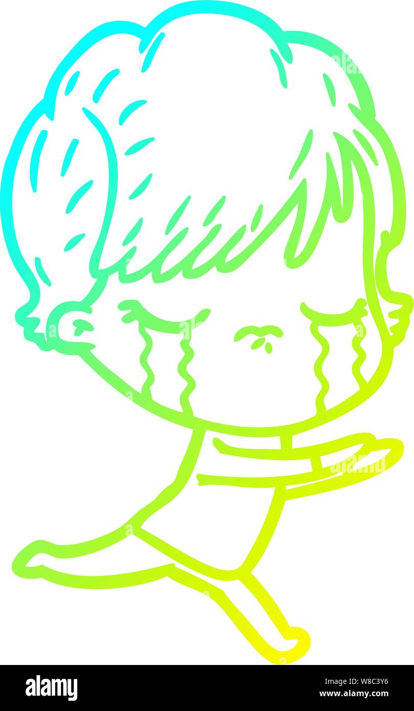 Dessin de femme qui pleure Banque d'images vectorielles - Alamy