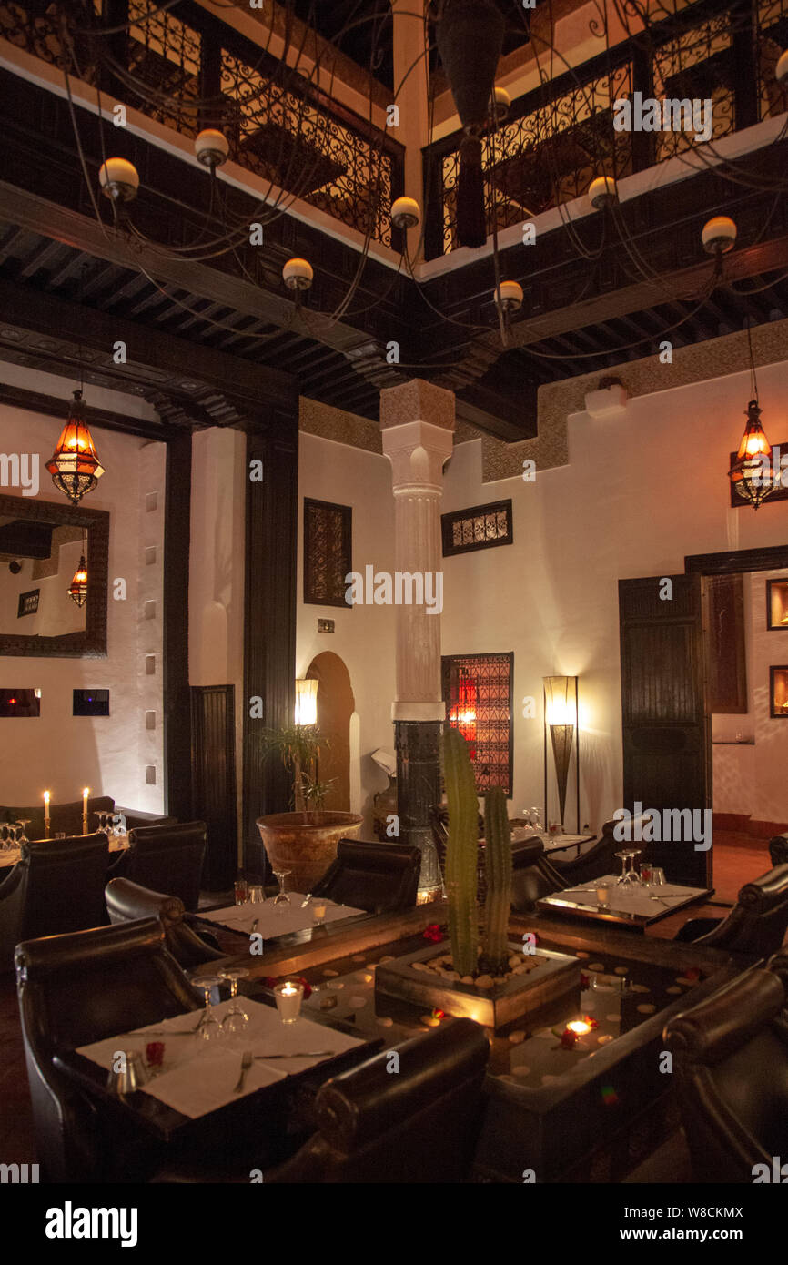 Terrace restaurant marrakesh morocco Banque de photographies et d ...