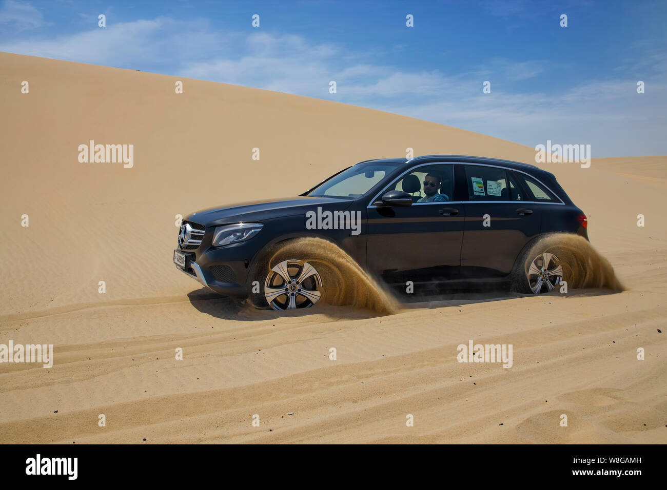 Mercedes AMG E53 Dune Bashing in desert Photo Stock - Alamy